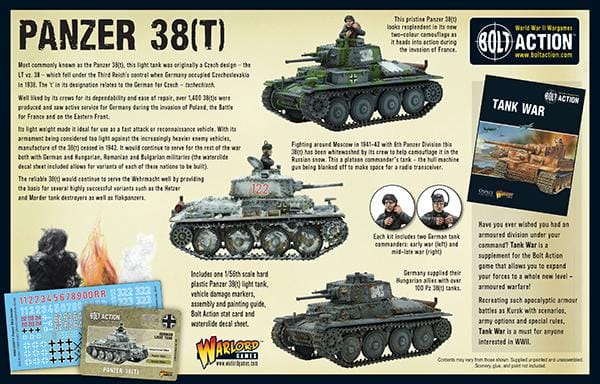 [402012031] Panzer 38(t) | Battlefield Hobbies