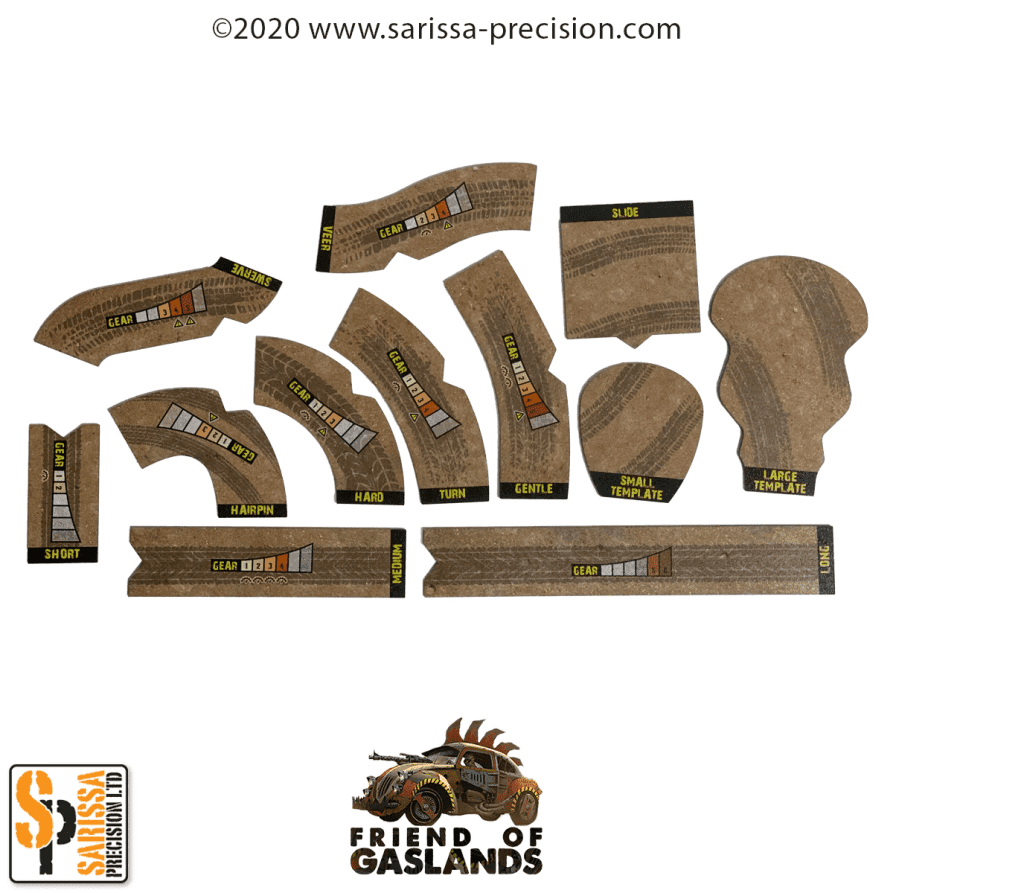Gaslands MDF Template Set | Battlefield Hobbies
