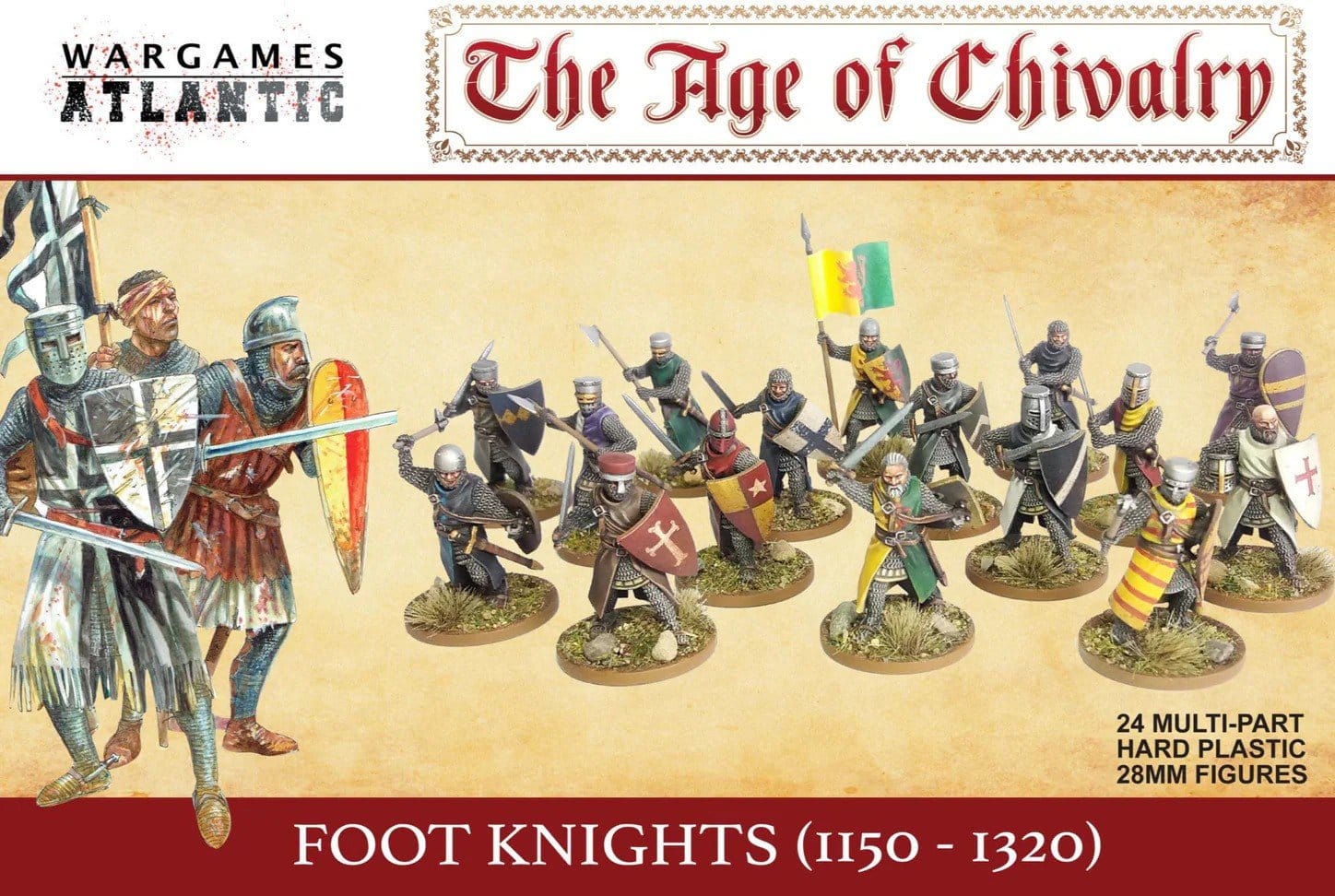 [WAAAC001] Age Of Chivalry - Foot Knights 1150-1320 | Battlefield Hobbies